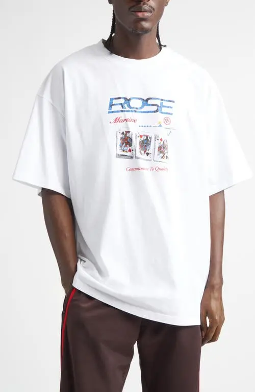 Martine Rose Oversize Short Sleeve Graphic T-shirt - White