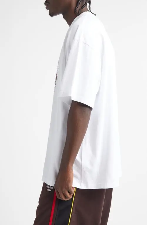 Martine Rose Oversize Short Sleeve Graphic T-shirt - White