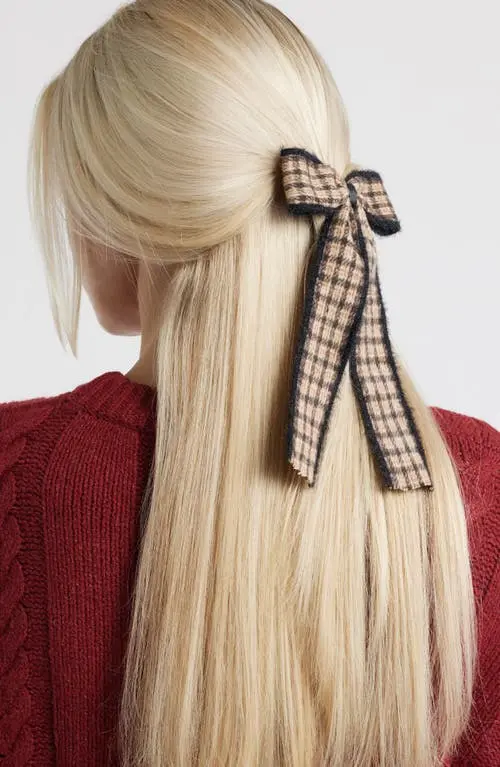 Bp. Plaid Hair Bow Barrette