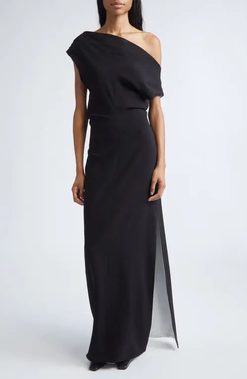 proenza schouler off the shoulder dress Proenza Schouler Rosina Off-The-Shoulder Maxi Dress - Black
