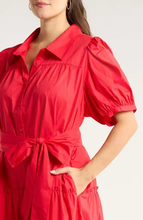 SUGARLIPS Short Sleeve Shirtdress