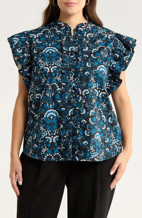 SUGARLIPS Etta Floral Sleeveless Top