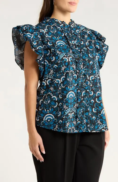 SUGARLIPS Etta Floral Sleeveless Top