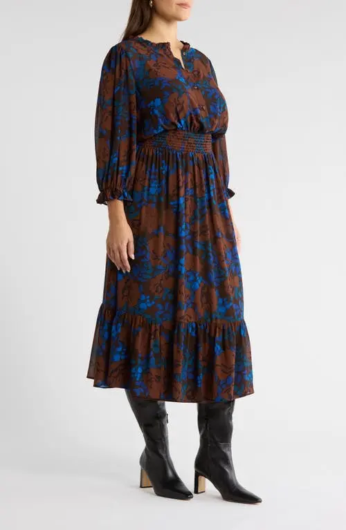 SUGARLIPS Floral Ruffle Shirtdress