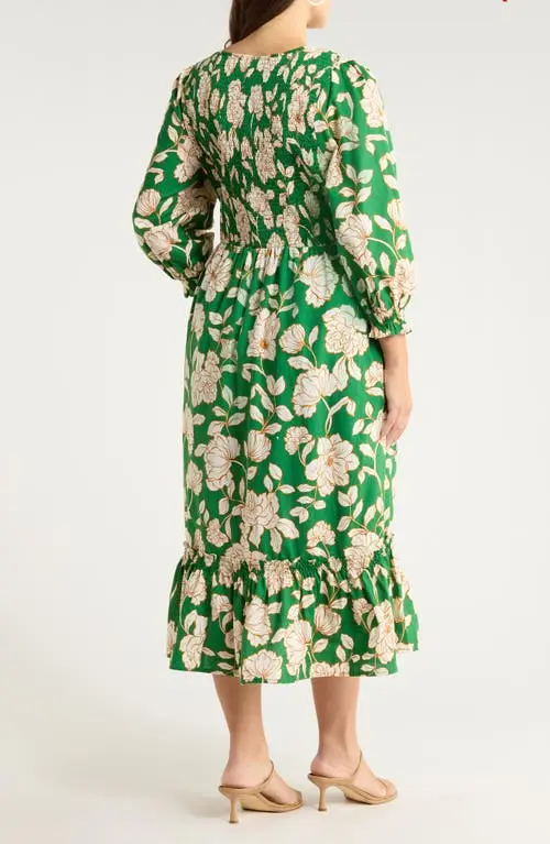 SUGARLIPS Lucena Smocked Maxi Dress