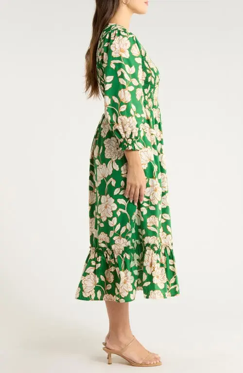 SUGARLIPS Lucena Smocked Maxi Dress