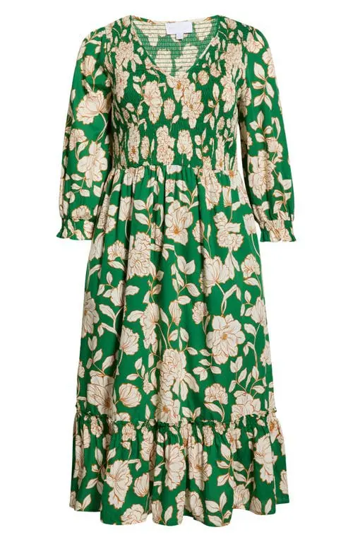 SUGARLIPS Lucena Smocked Maxi Dress