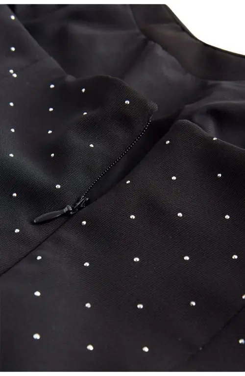 NEXT Hotfix Diamanté Strapless Midi Dress