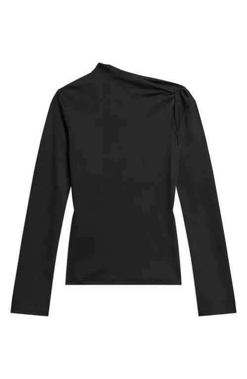 Theory Twisted Slash Neck Top