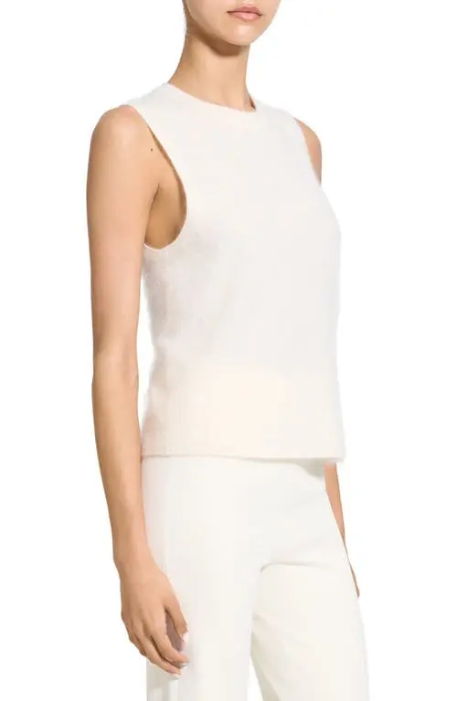 Theory Cashmere Sleeveless Sweater - Ivory