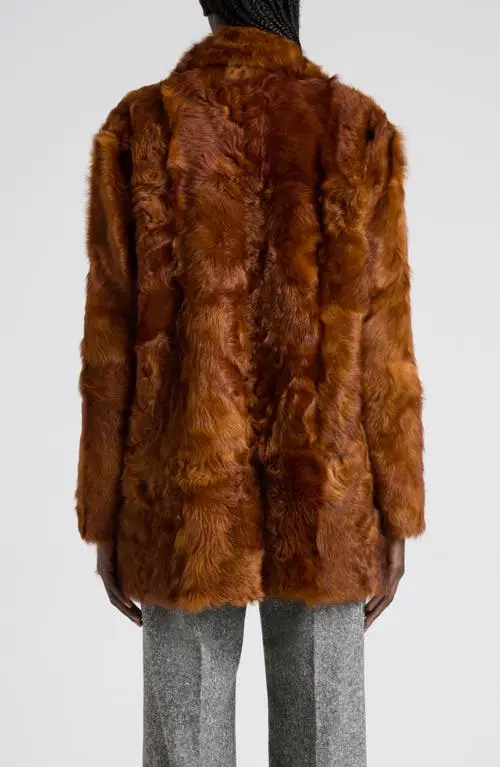 Valentino Garavani Genuine Curly Shearling Coat