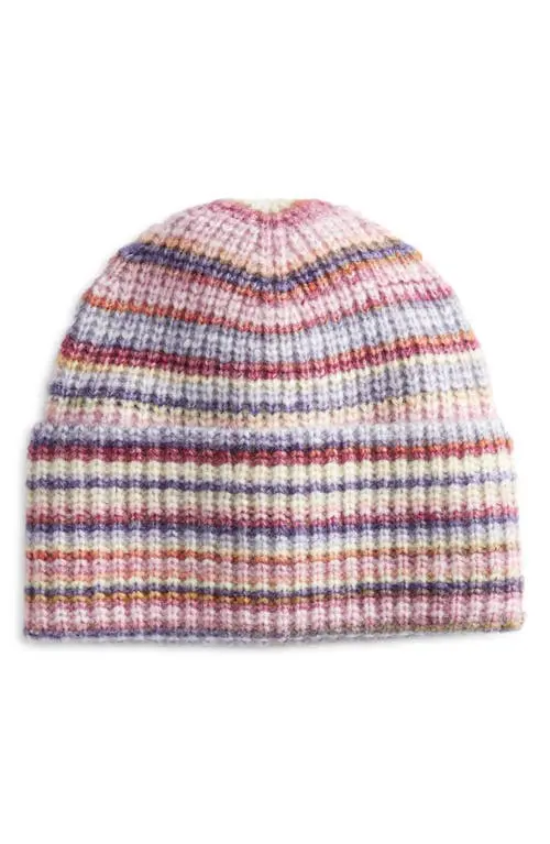 Treasure & Bond Mélange Knit Beanie - Burgundy