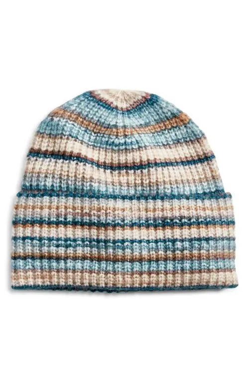Treasure & Bond Mélange Knit Beanie - Teal Surf