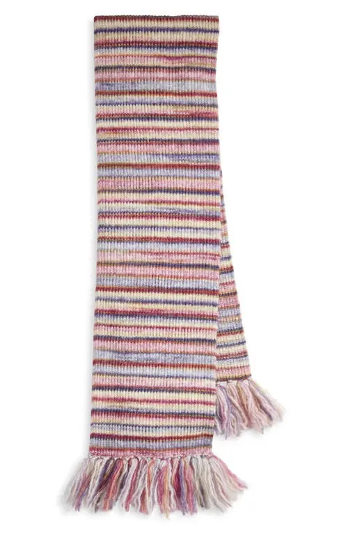 Treasure & Bond Melange Knit Scarf - Burgundy