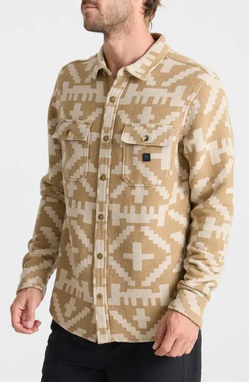 ROARK Nordsman Jacquard Flannel Snap-up Overshirt
