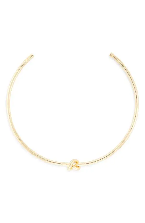 Shashi Knot Cuff Necklace - Gold