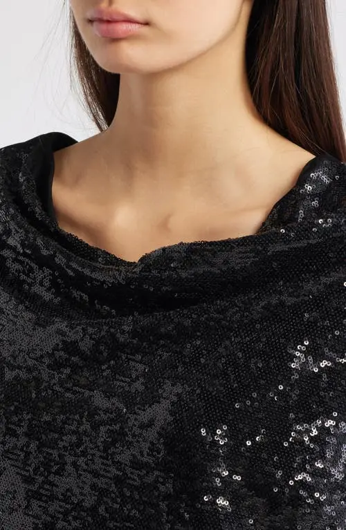 BOSS Sequin Long Sleeve Dress