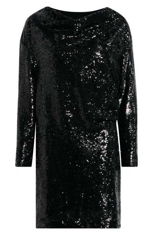 BOSS Sequin Long Sleeve Dress