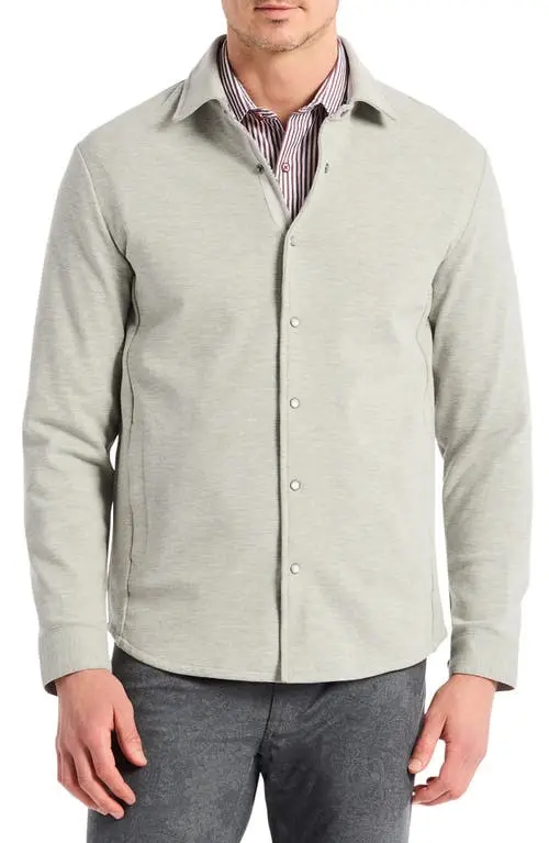 Robert Graham Kellan Knit Snap-up Shirt Jacket