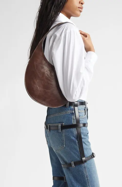Coperni Medium Soft Swipe Shoulder Bag - Brown
