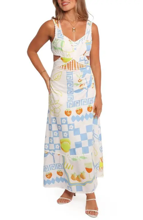 PETAL & PUP Janina Printed Maxi Dress - Multi Print