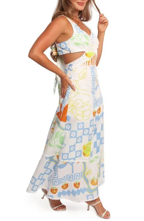 PETAL & PUP Janina Printed Maxi Dress