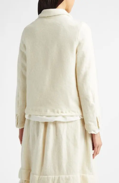 Comme Des Garçons Wool Blend Felt Jacket