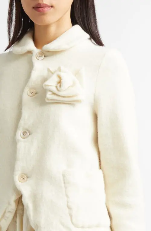 Comme Des Garçons Wool Blend Felt Jacket