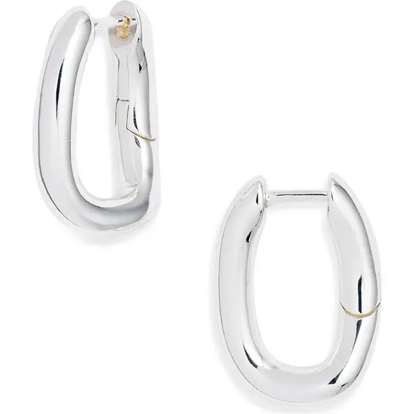 Nordstrom Oval Link Hoop Earrings - Sterling Silver Plated