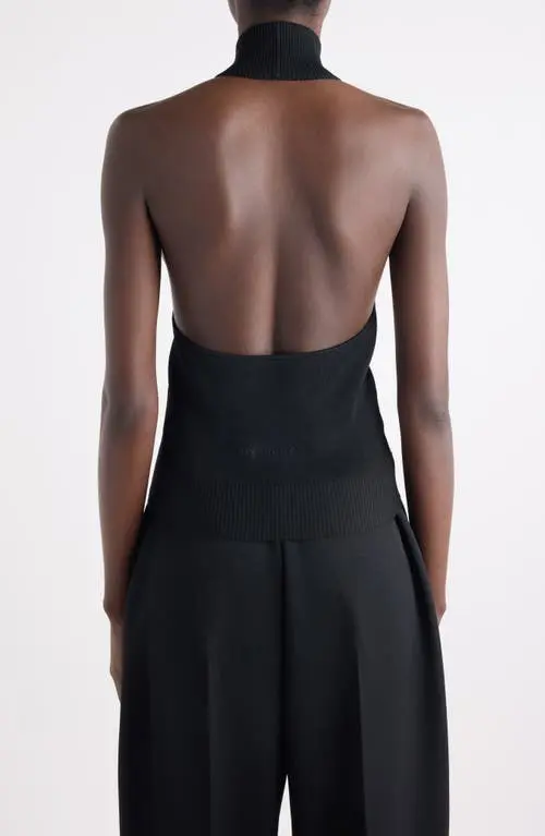 Givenchy High Neck Open Back Top