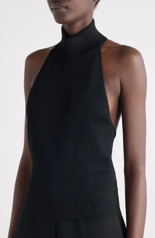 Givenchy High Neck Open Back Top