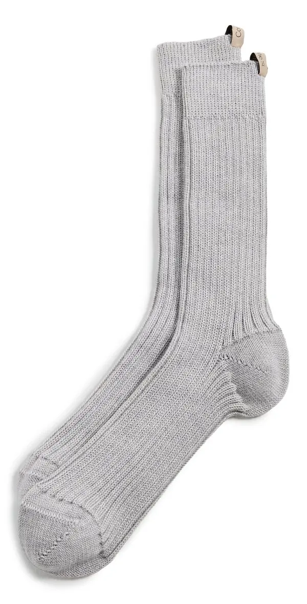 Comme Si The Merino Chunky Socks - Ash Grey
