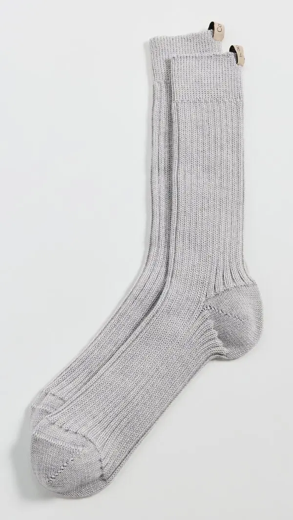 Comme Si The Merino Chunky Socks - Ash Grey