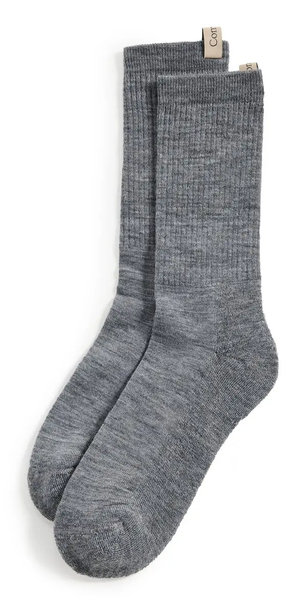Comme Si The Merino Tube Socks - Heather Gray