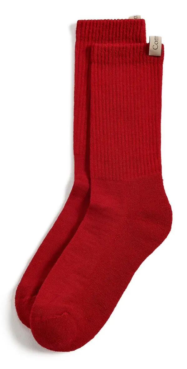 Comme Si The Merino Tube Socks - Ruby Red