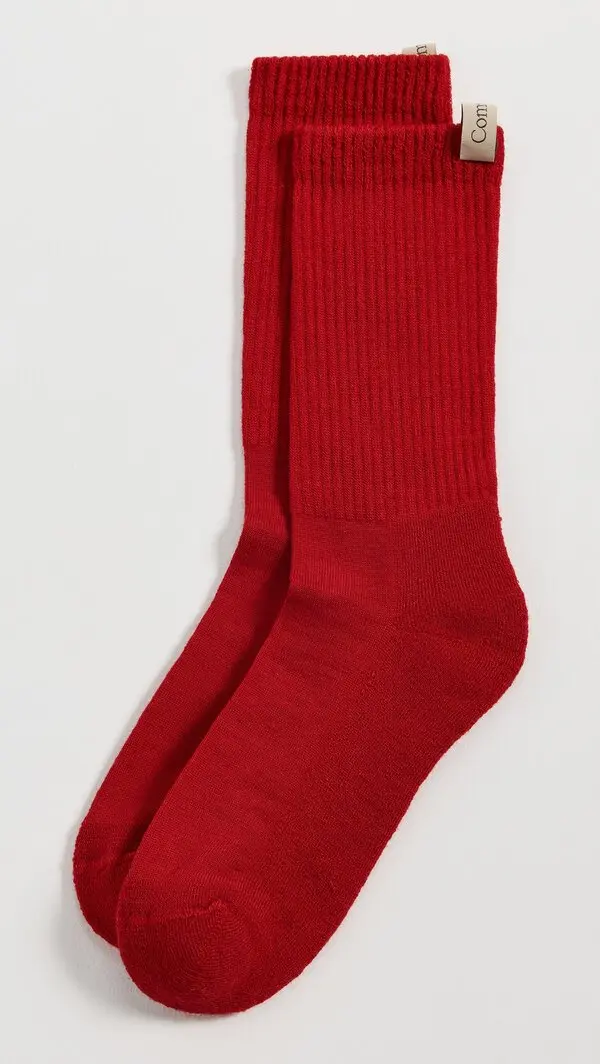 Comme Si The Merino Tube Socks - Ruby Red