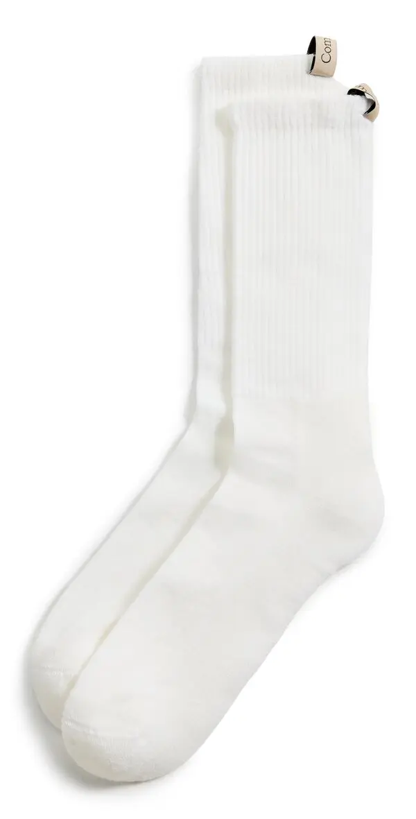 Comme Si The Merino Tube Socks - White