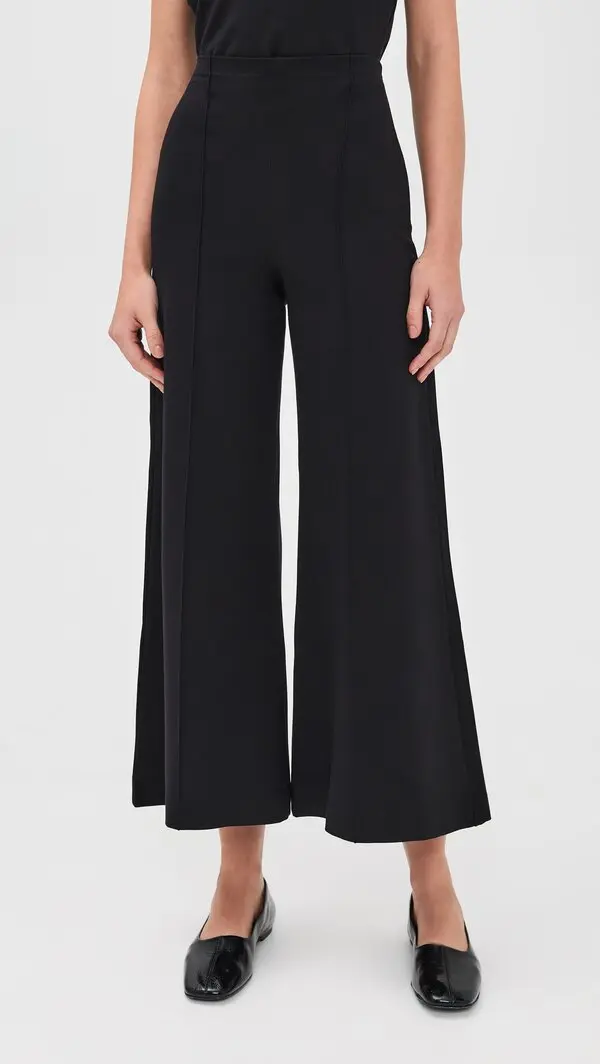 RIPLEY RADER Ponte Knit Cropped Wide Leg Pant
