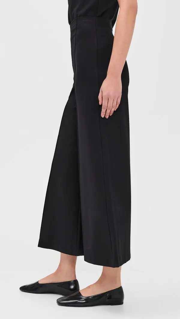 RIPLEY RADER Ponte Knit Cropped Wide Leg Pant