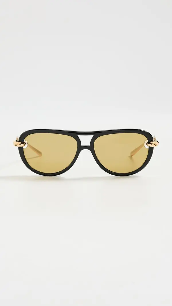 Bottega Veneta Bv1418s Aviator Sunglasses