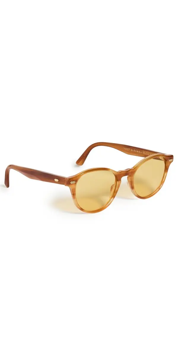 KIMEZE Miremba Round Frame Sunglasses - Tan