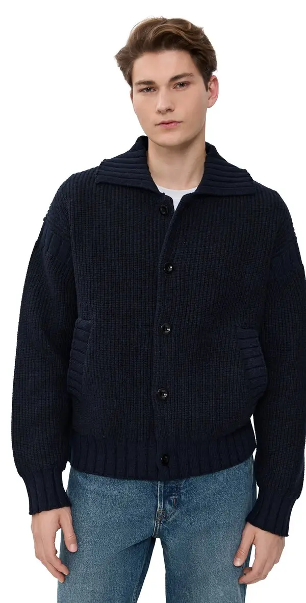 ALEX MILL Casey Merino Wool Cardigan Jacket