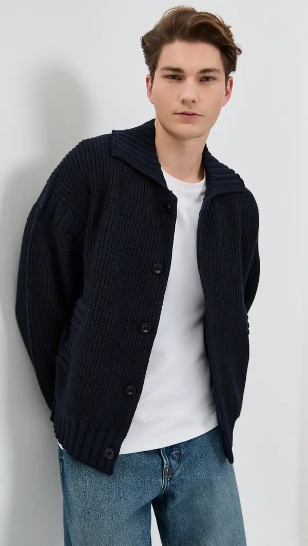 ALEX MILL Casey Merino Wool Cardigan Jacket