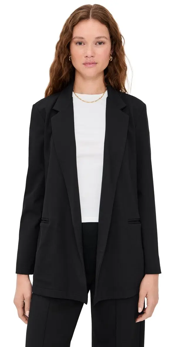 RIPLEY RADER Ponte Knit Oversized Blazer - Black