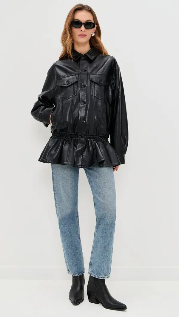 AGOLDE Rubik Leather Jacket - Detox