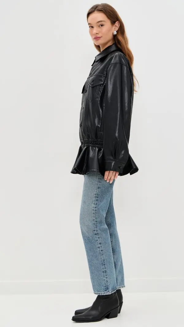 AGOLDE Rubik Leather Jacket - Detox