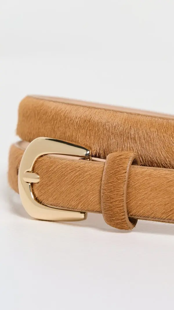B-low The Belt Kennedy Mini Calf Belt - Camel/gold