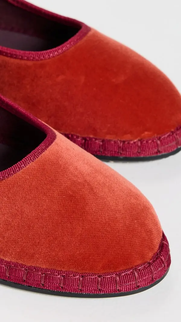 FLABELUS X Sea Nyc Terracota Mary Jane Flats - Terracotta