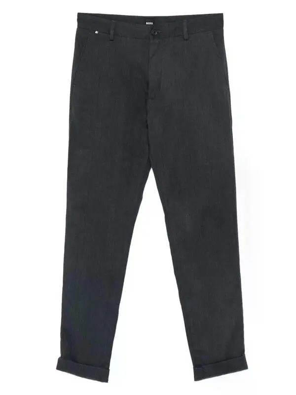 BOSS Buttoned Trousers - Black
