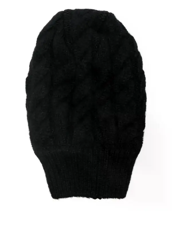 Simone Rocha Knitted Crystal Embellished Balaclava Hat